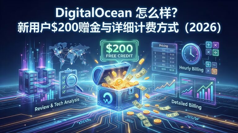 DigitalOcean 怎么样？新用户$200赠金与详细计费方式（2026） - VPS速报